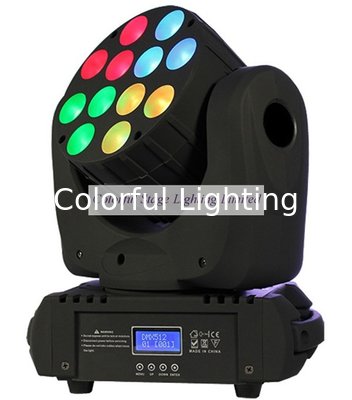 12x10W RGBW 4 in 1 LED MINI Moving Heads