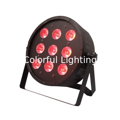 Free shipping China 9x10W 8 Channel DMX RGBW 4 in 1 Flat Slim Wash Par Light
