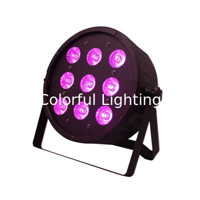 Free shipping China 9x10W 8 Channel DMX RGBW 4 in 1 Flat Slim Wash Par Light